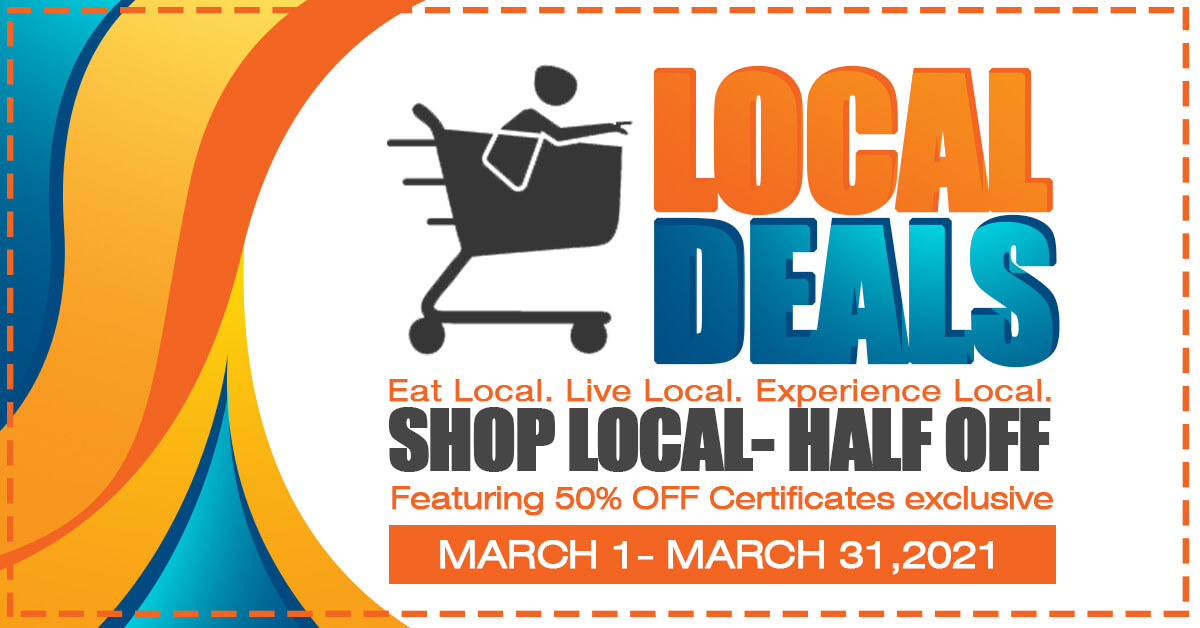 Get special discounts from local businesses!